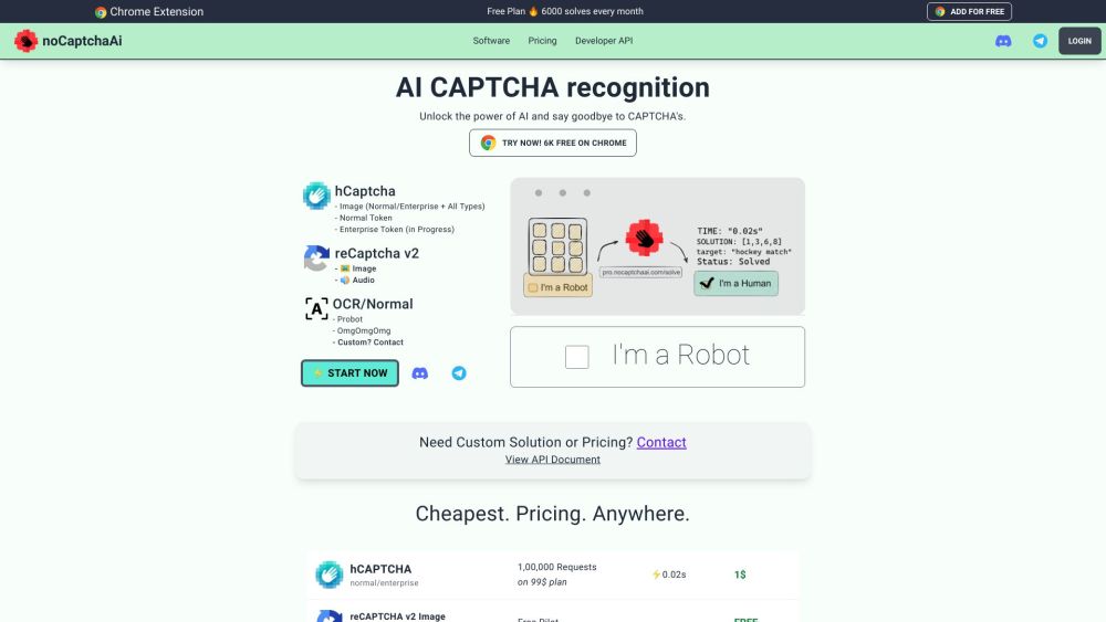 noCaptcha: Automatic CAPTCHA Solver 評論:詳細信息、定價、核心功能、用例、noCaptcha ... noCaptcha: Automatic CAPTCHA Solver 評論:詳細信息、定價、核心功能、用例、noCaptcha ...