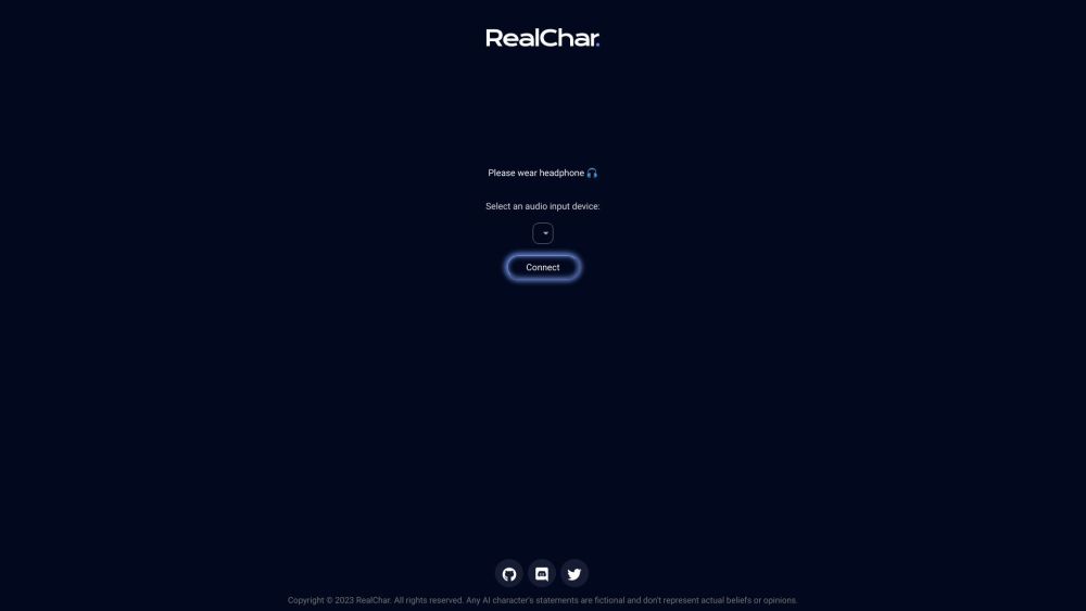 什么是 RealChar. - Your Realtime AI Character、评论、定价和 RealChar. - Your ... 什么是 RealChar. - Your Realtime AI Character、评论、定价和 RealChar. - Your ...