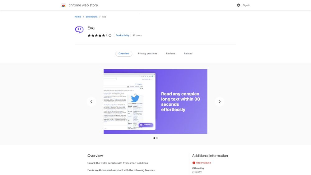 Eva：Online Assistant Reseñas: Detalles, Precios, Características principales, Casos de uso, Eva ...