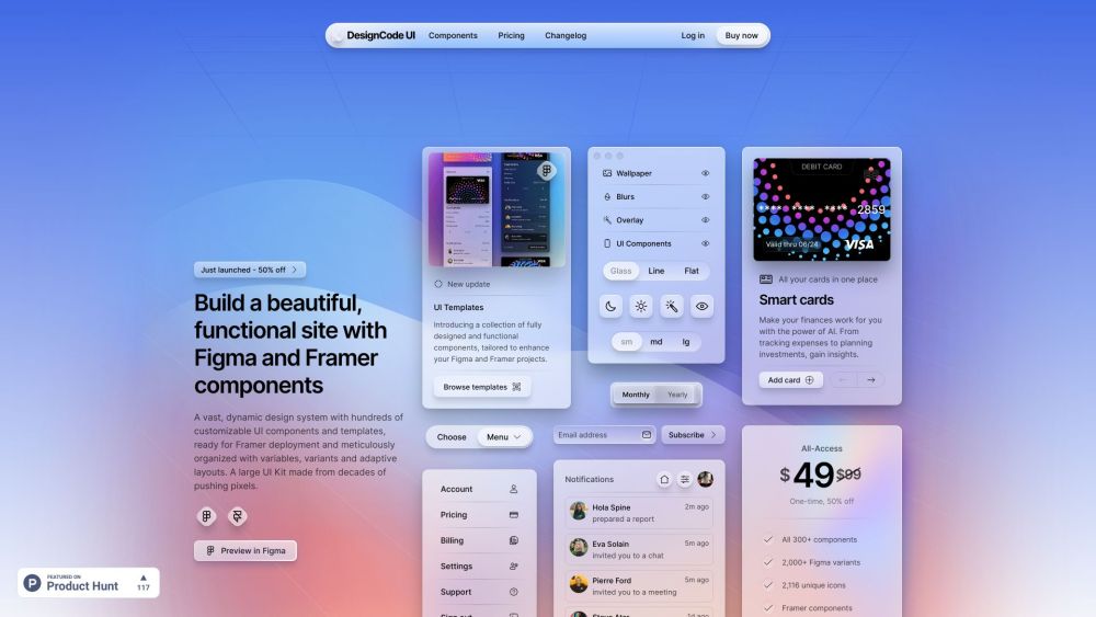 Designcode Ui Customizable Ui Components For Figma And Framer