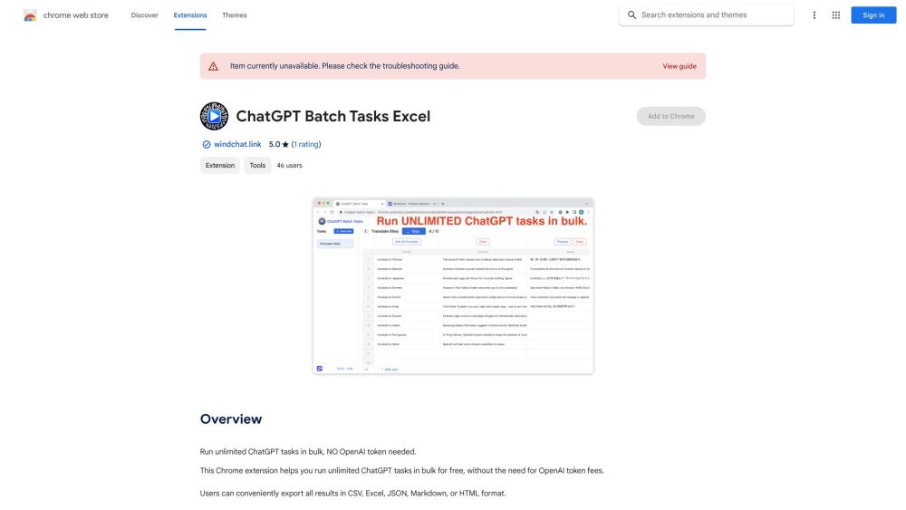 ChatGPT Batch Tasks 评价: 介绍, 价格, 核心功能, 使用案例, ChatGPT Batch Tasks 替代品 ... ChatGPT Batch Tasks 评价: 介绍, 价格, 核心功能, 使用案例, ChatGPT Batch Tasks 替代品 ...