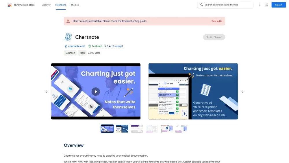 Chartnote ai extensión de Chrome: instalación, descarga, usuarios, alternativa - Toolify