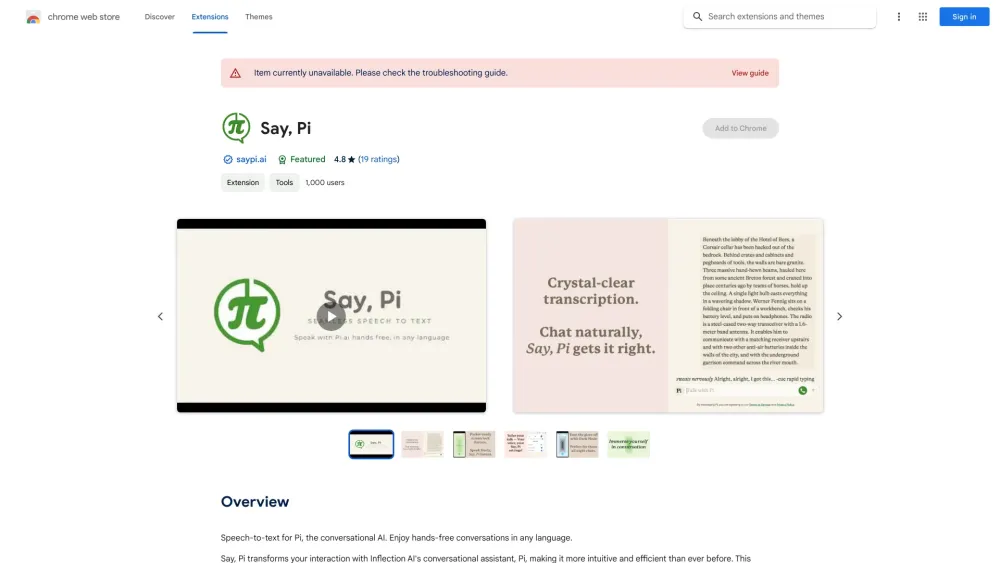 Say, Pi ai extensión de Chrome: instalación, descarga, usuarios ...