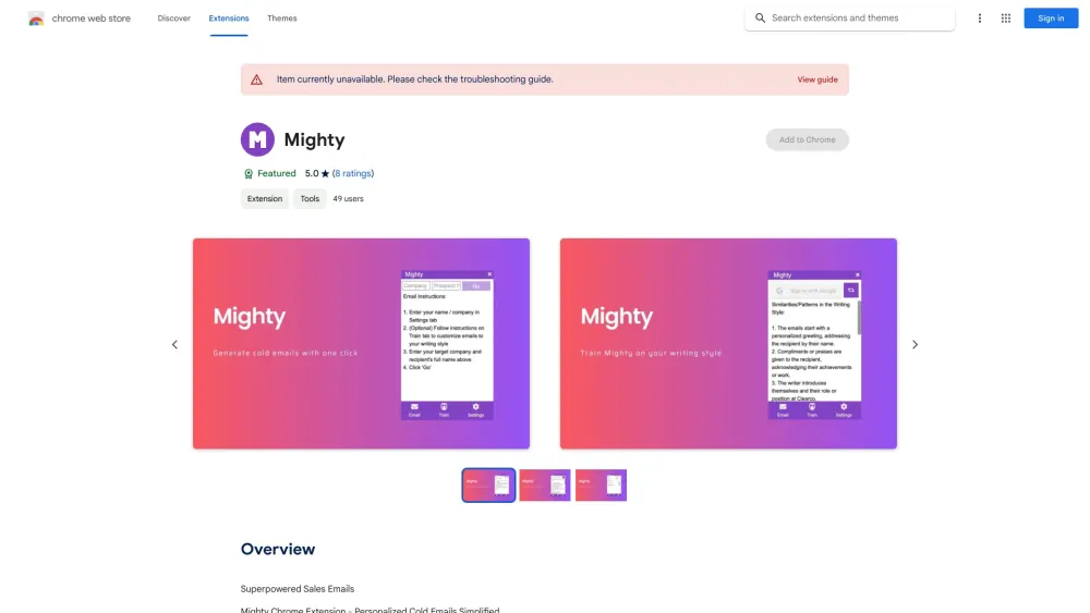 Mighty Chrome Extension ai extensión de Chrome: instalación, descarga, usuarios, alternativa ...