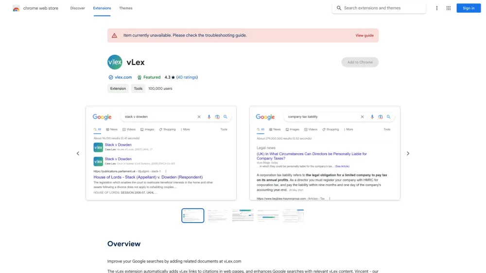 vLex ai chrome extension: install, download, users, alternative - Toolify