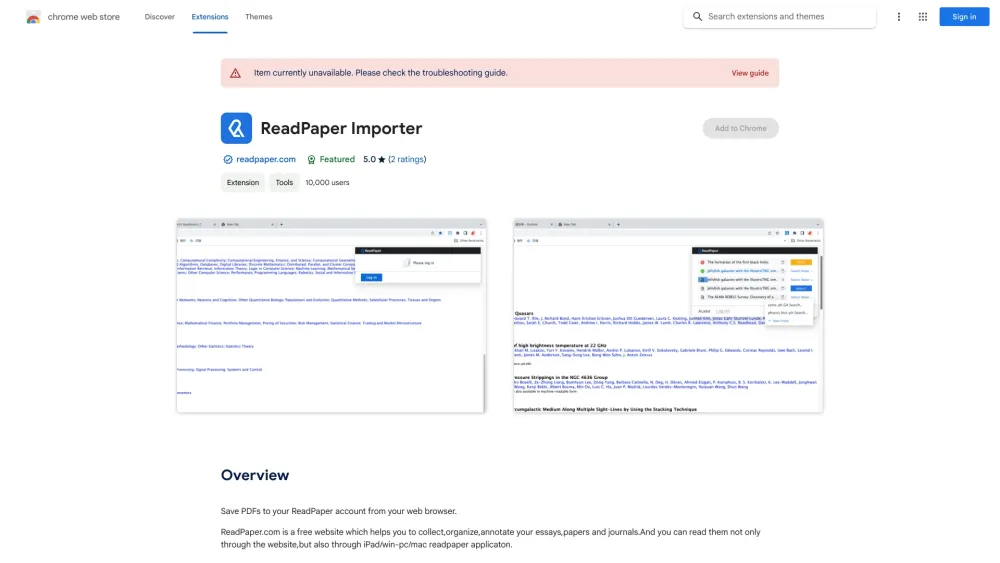 ReadPaper.com ai chrome extension: install, download, users, alternative - Toolify