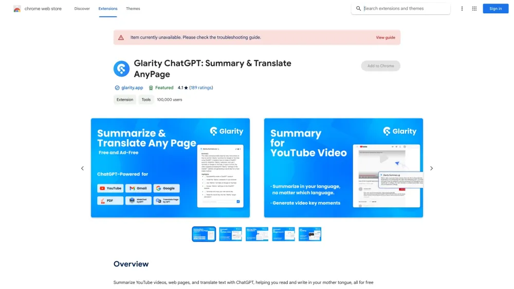 Glarity ai chrome extension: install, download, users, alternative - Toolify