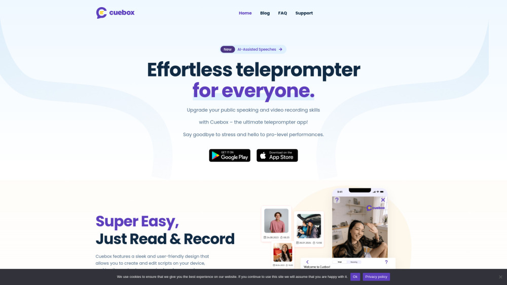 Cuebox: Una aplicación de teleprompter para la creación de discursos y ...