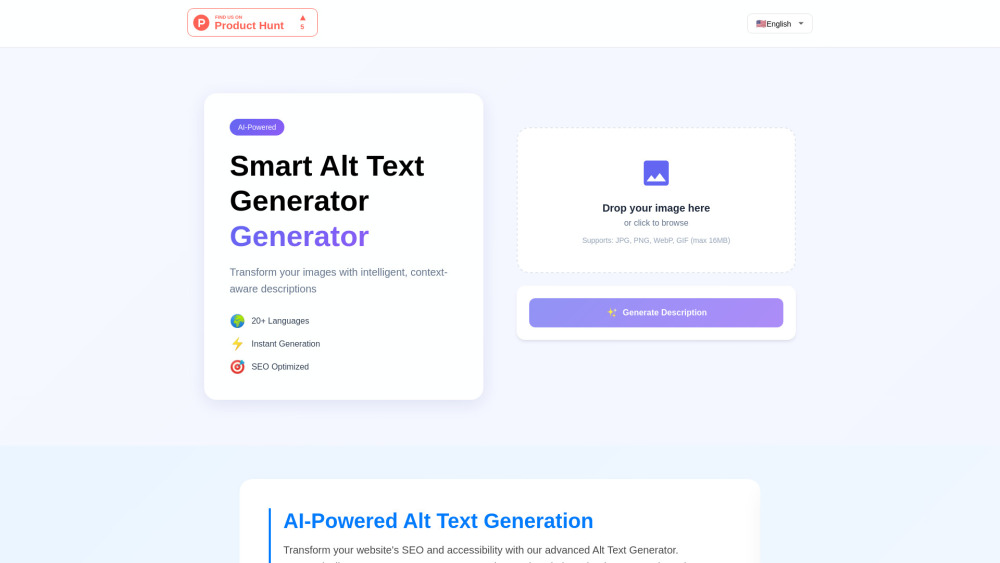 Smart Alt Text Generator: AI tool for generating SEO-friendly alt text ...