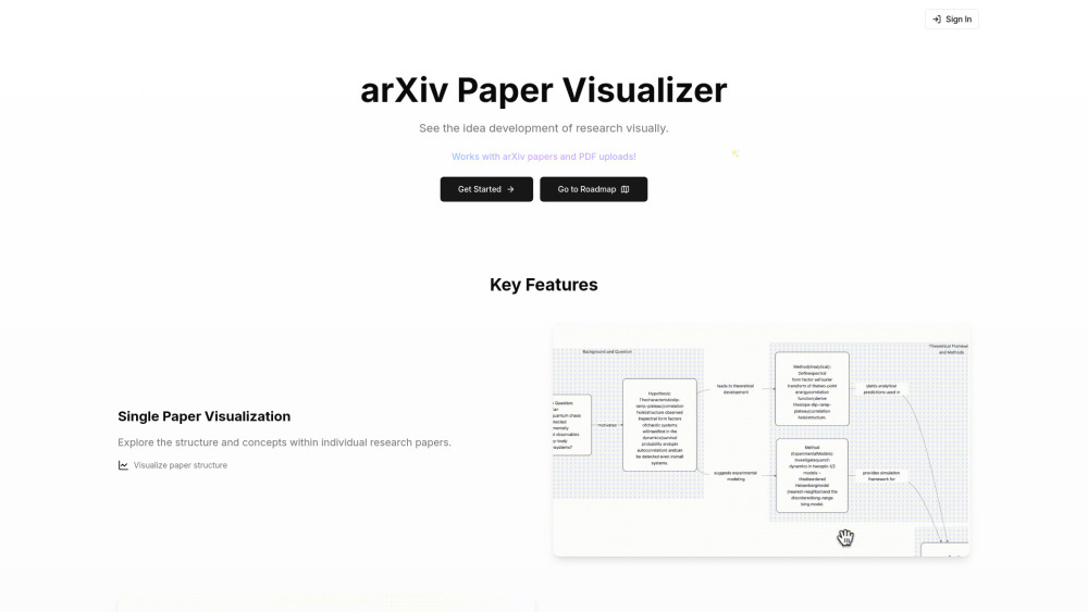 arXiv Paper Visualizer: Visualize academic papers' idea development visually.