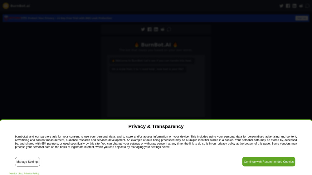 BurnBot.ai: Witty roast bot that hilariously burns you based on your words.