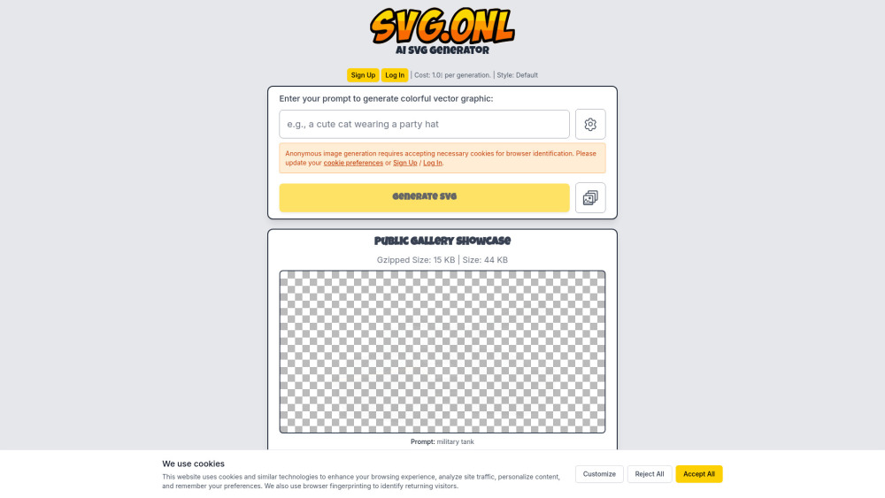 AI SVG Generator | text to SVG | svg.onl: Create colorful SVG vector ...