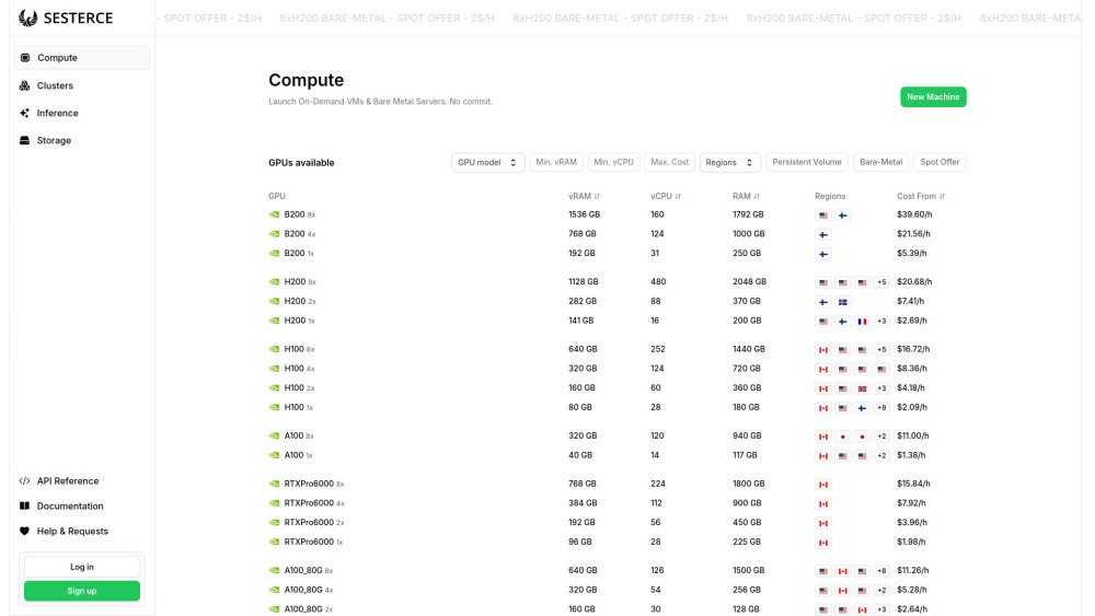Sesterce Cloud: AI 개발의 한계를 넘어서는 유럽형 고성능 GPU 클라우드 :: HiiBMOD