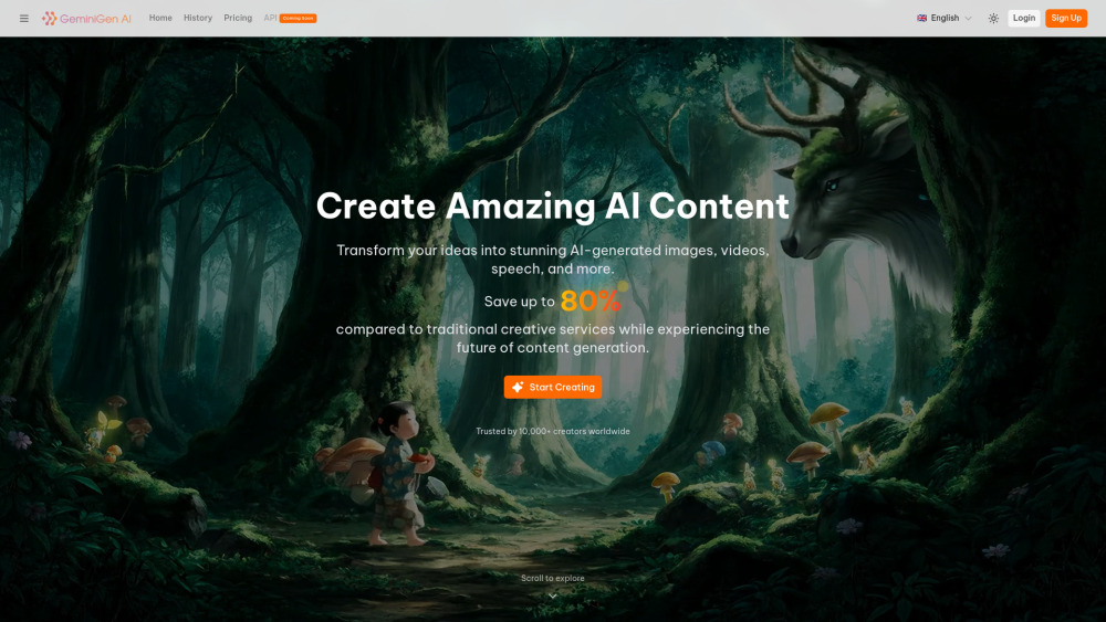 GeminiGenAI: Multi-modal AI content generation for images, videos, and speech.